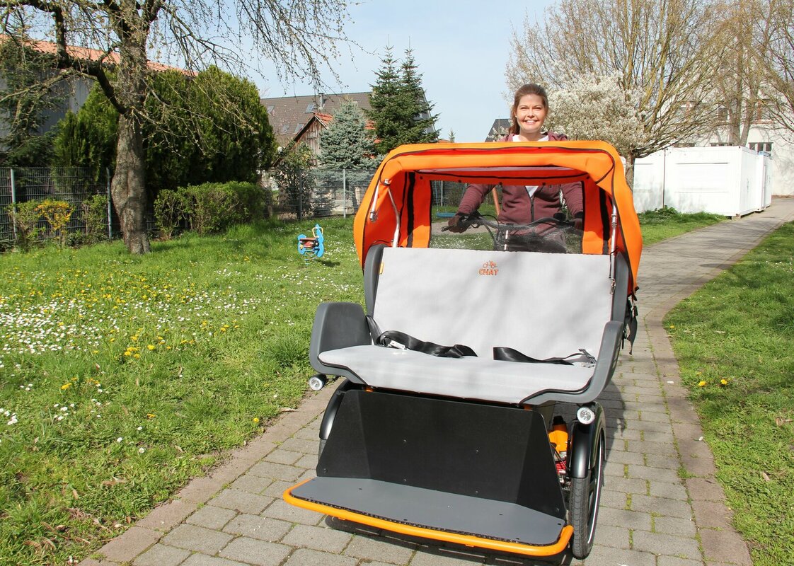 Rikscha-Ausflüge in den Frühling: Stadt Riedstadt